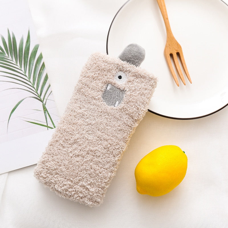 Soft Fluffy Cute Monsters Socks #3 – UnicornTop.com