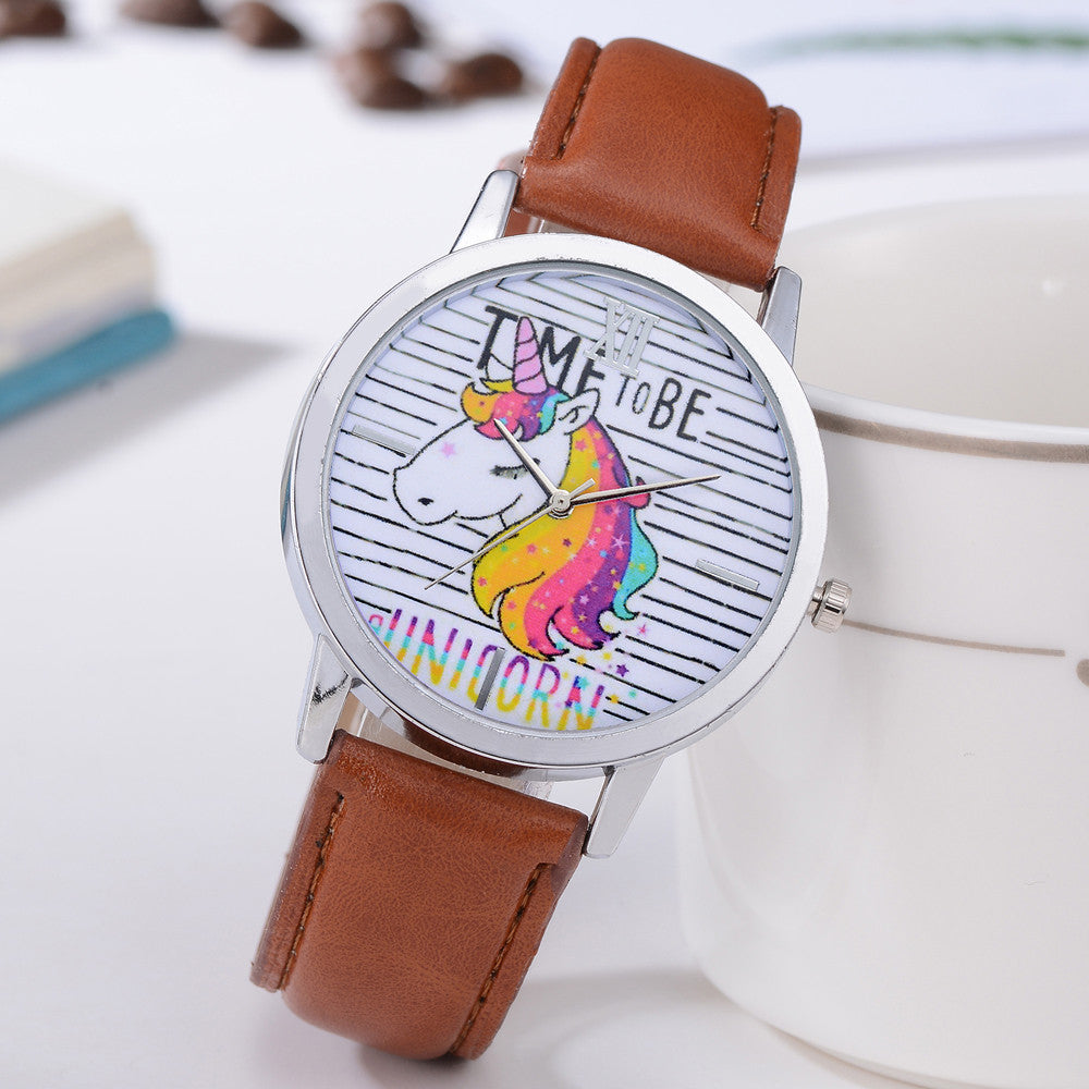 Delicate Unicorn Leather Watches – UnicornTop.com